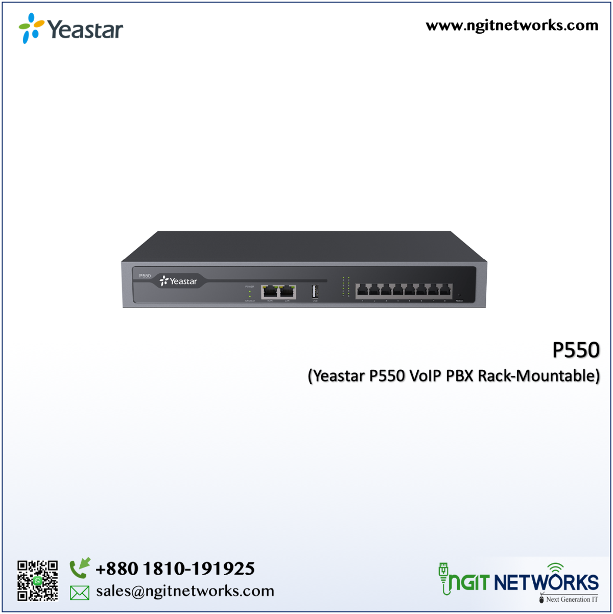 Yeastar P550 VoIP PBX – IT Solutions & Services Company!